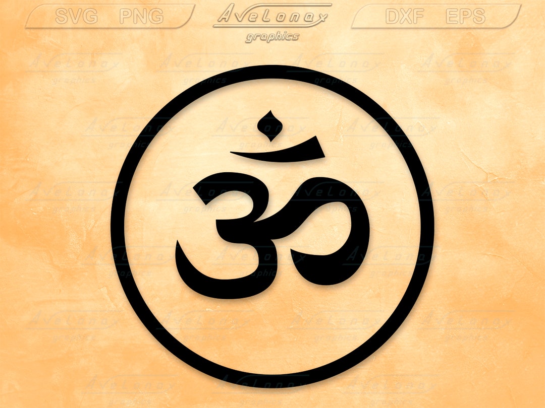 OM SVG, Om Symbol Svg, Om in the Circle Svg, Breathe, Sanskrit Svg ...