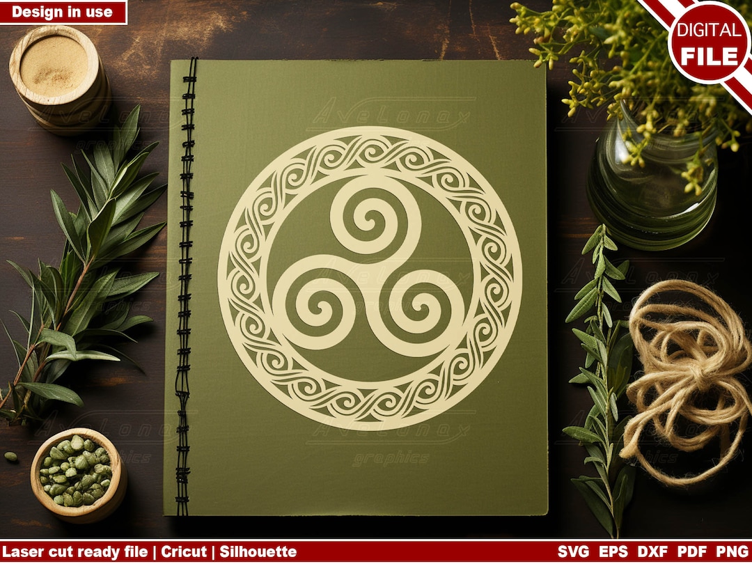 Celtic Laser Cut File, Triskelion Svg, Celtic Circular Boards Png ...