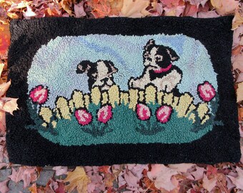 Boston Terrier Rug - Etsy
