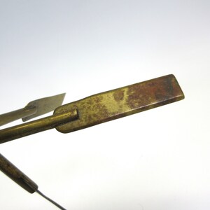 Antique Victorian Brass Nautical Fishing Display Piece for a Desk Oars ...