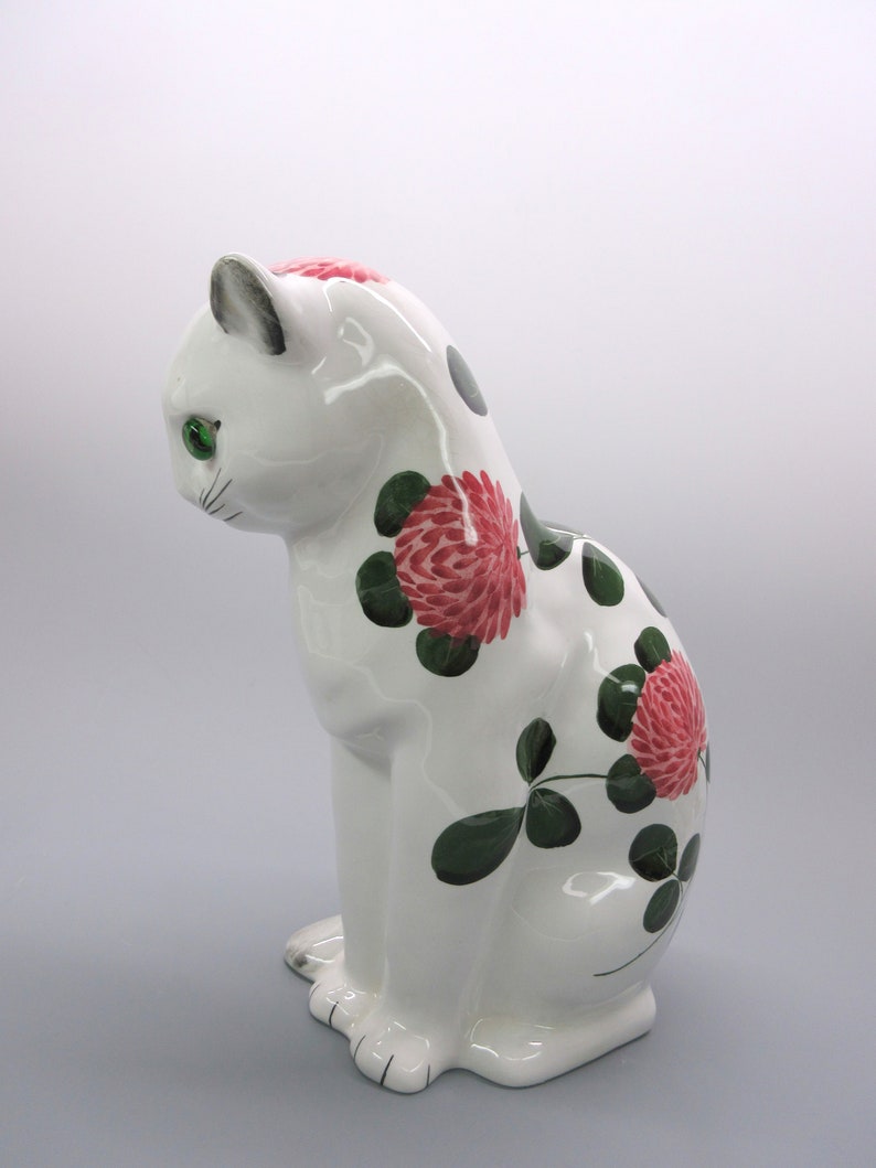 Big Pair Vintage Plichta London Wemyss Ware Pottery Cats Facing Pair - Etsy