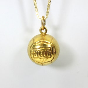 Vintage 10k Gold and Enamel Harvard Versus Yale Soccer Ball Pendant ...