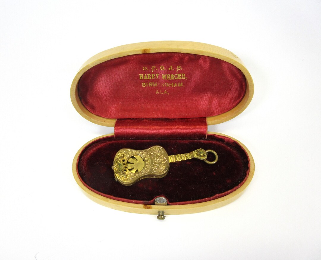 Antique Victorian Figural Gilt Metal Miniature Vinaigrette in the Form ...