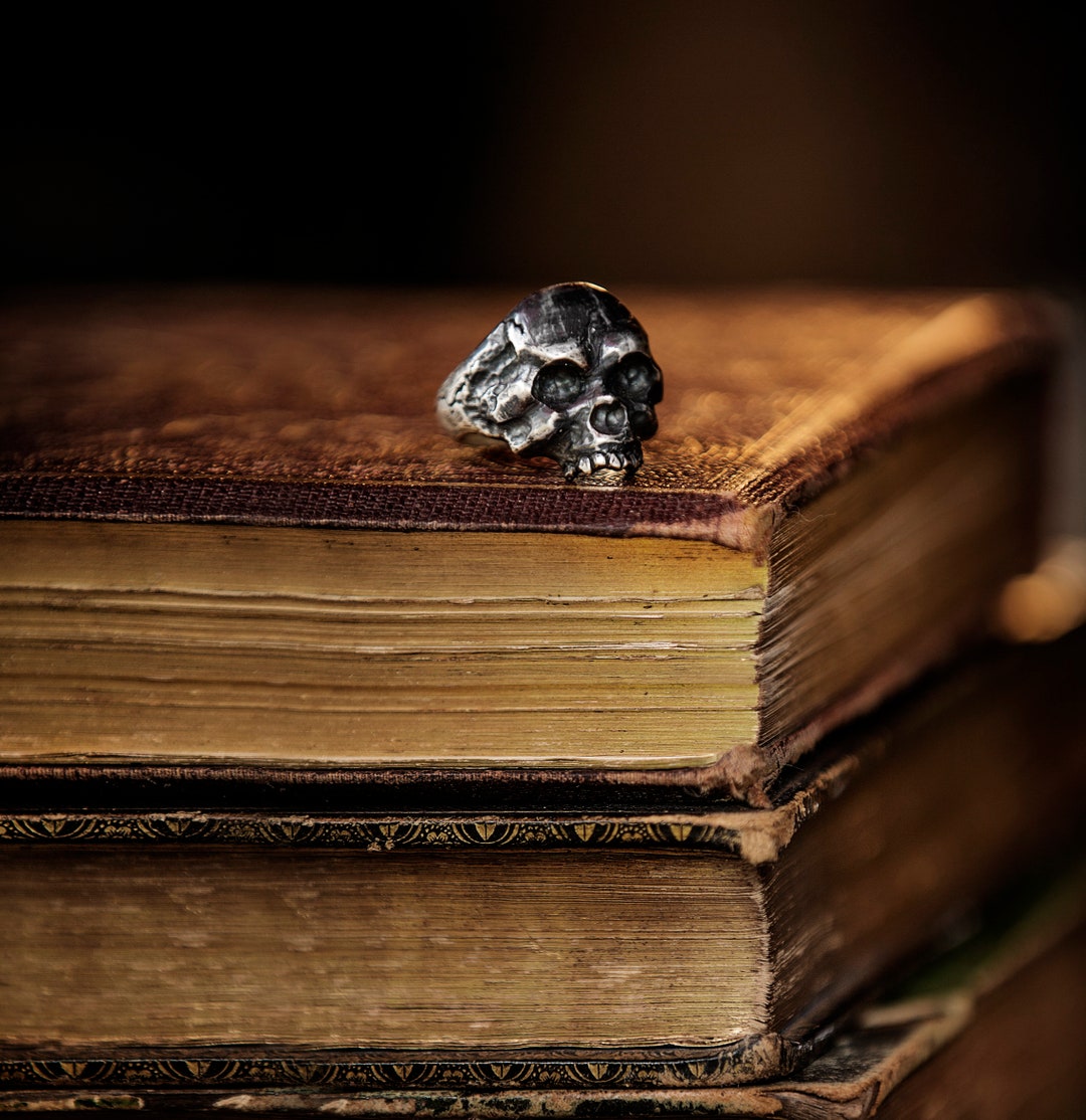 Decayed Half Skull Ring - Etsy