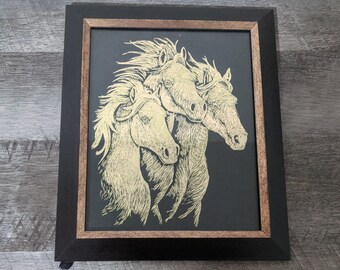 Horse Etching - Etsy