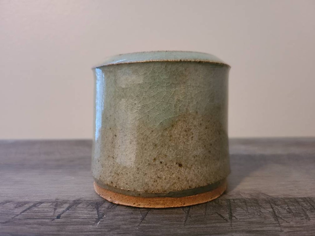 Gray and Light Blue Pottery Vase 3 and One Fourths Inches by 3 and a ...