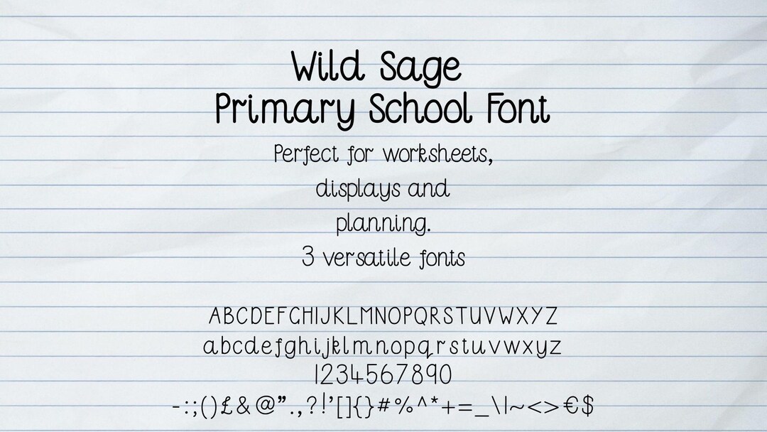 Handwritten Pre-cursive Teacher Font: Classroom & Worksheet Use - Etsy