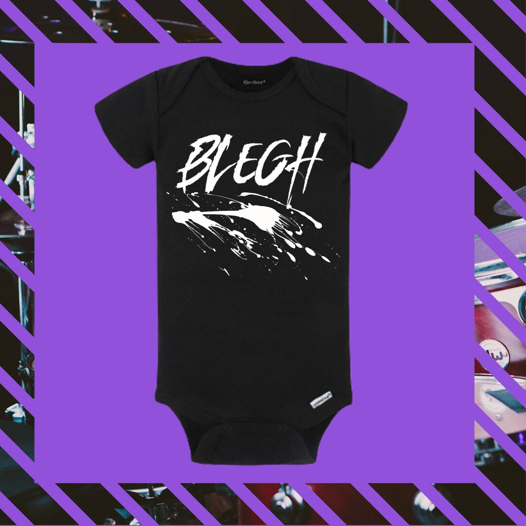 Blegh Baby Onesie, Metal Baby, Onesie, Baby Clothes, Metalcore ...