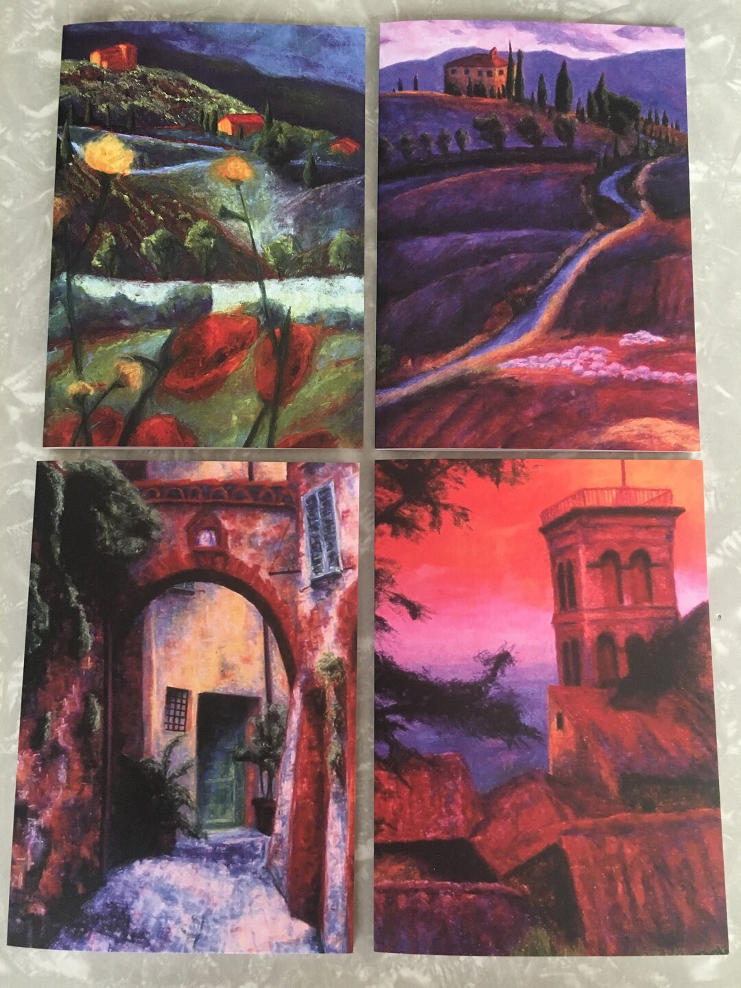 Tuscan Fine Art Note Card Set - Impressionist Blank Cards - European ...