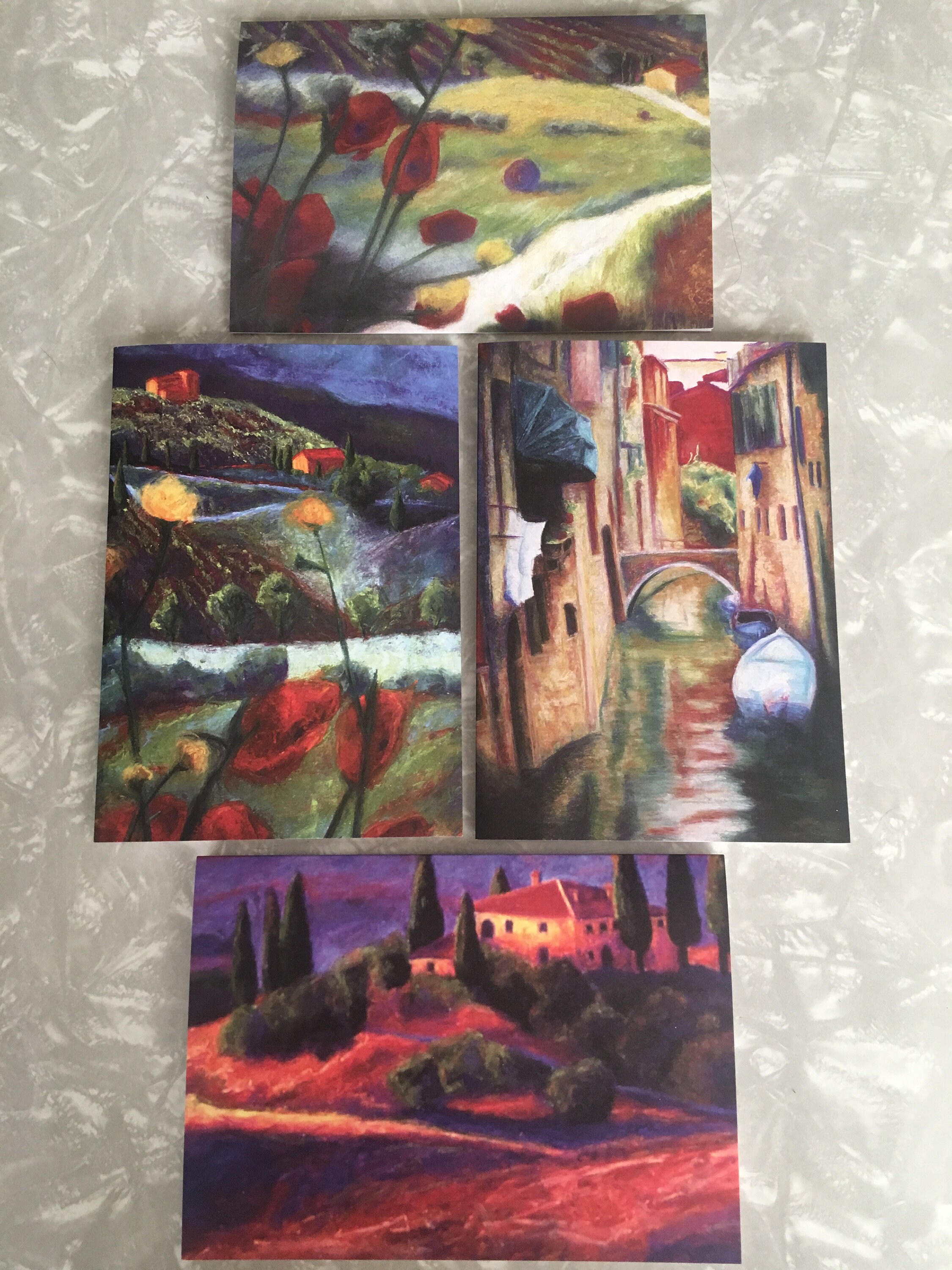 Italian Fine Art Note Cards Set - Impressionist Blank Cards - European ...