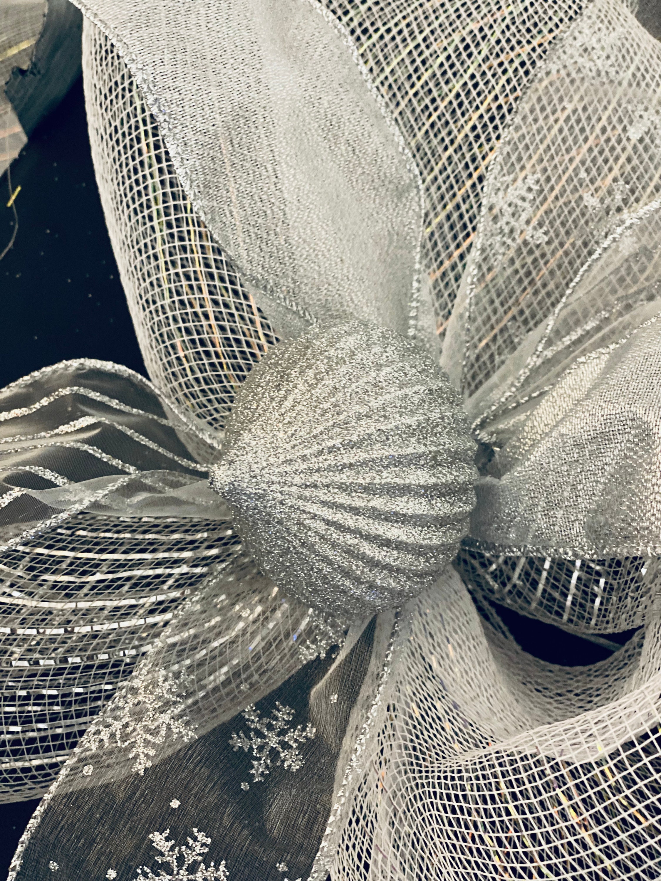 Sliver and White Garland Bling Garland Christmas Sliver & White Garland ...