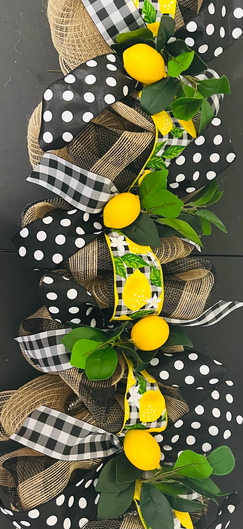 Vintage Lemon Garland | Lemon Garland | Vintage Hydrangeas Garland ...