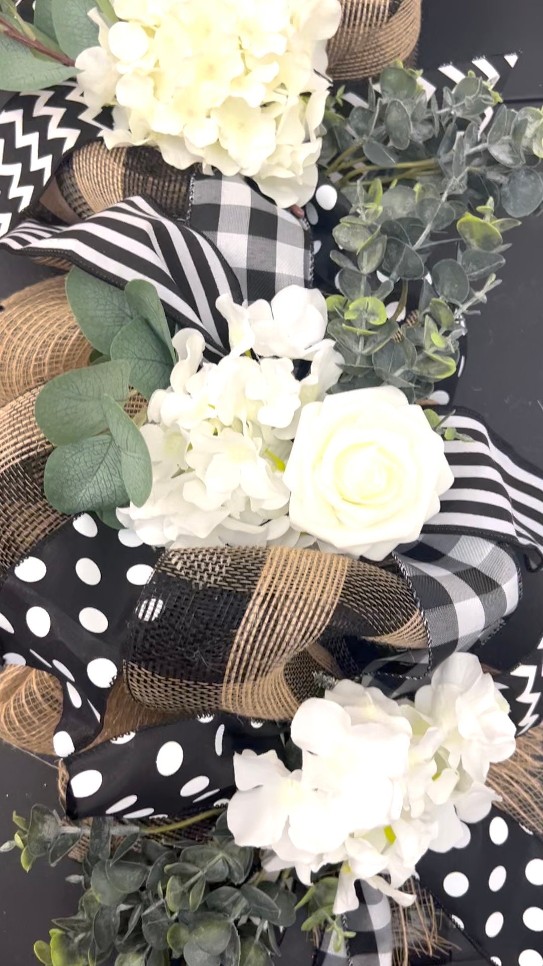 Farmhouse Garland | Vintage (shabby Chic) Garland | Buffalo Checker ...