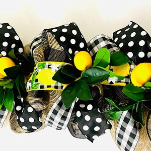 Vintage Lemon Garland | Lemon Garland | Vintage Hydrangeas Garland ...