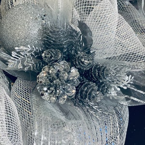 Sliver and White Garland | Bling Garland | Christmas Sliver & White ...