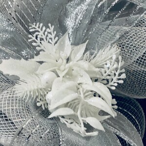 Sliver and White Garland | Bling Garland | Christmas Sliver & White ...