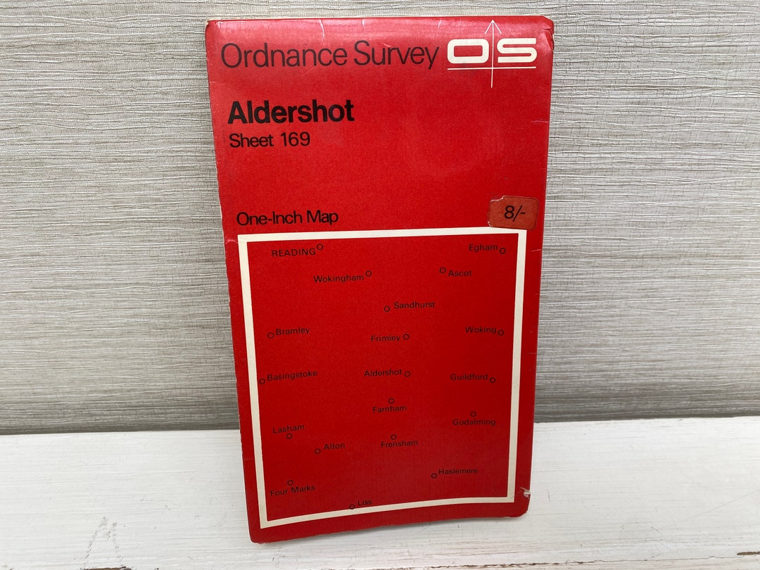 Vintage Ordnance Survey Map Aldershot Sheet 169 - One Inch Map - Etsy