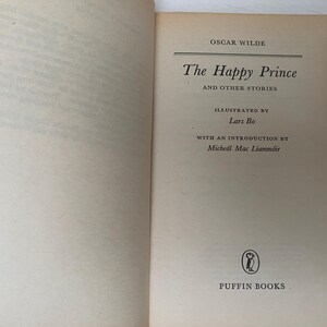 Oscar Wilde’s the Happy Prince Illustrated by Lars Bo - Puffin ...