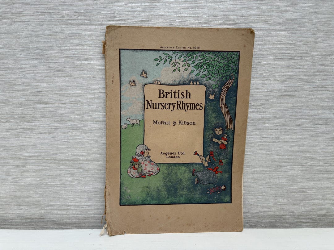 British Nursery Rhymes - Moffat and Kidson - Antique Children's Sheet ...