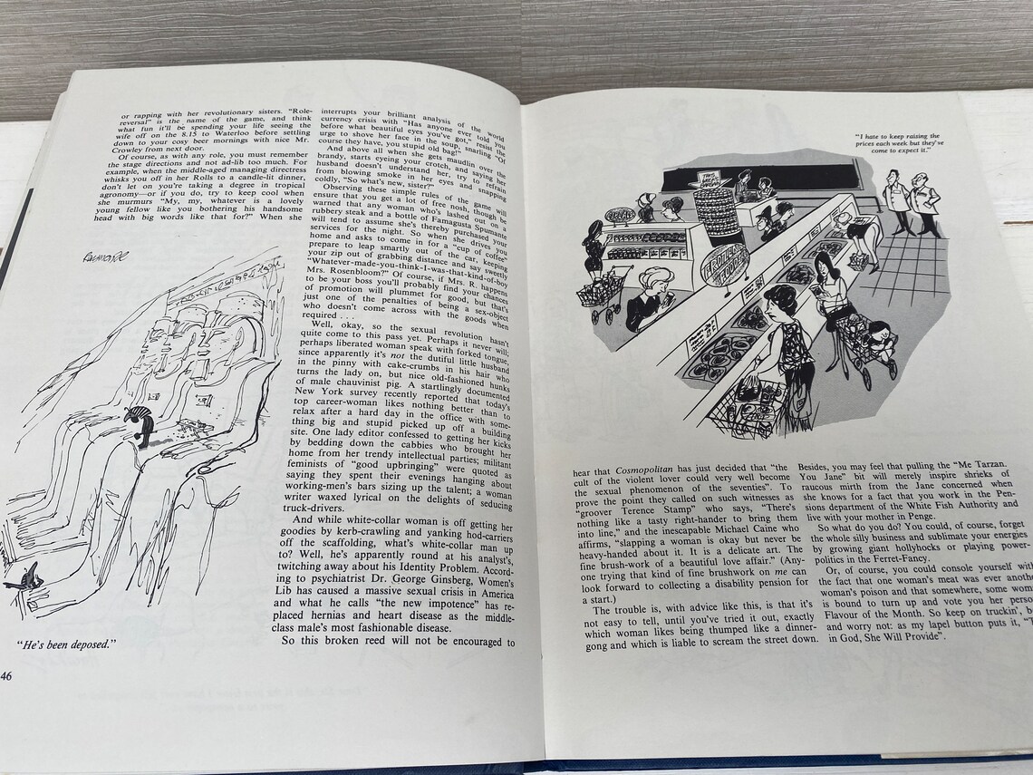 1973 Pick of Punch Editor William Davis Illustrated Vintage Hardcover ...