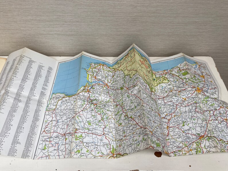 Touring DEVON Map Geographer's Map Company Ltd 1960’s ~ 2.5miles to the ...
