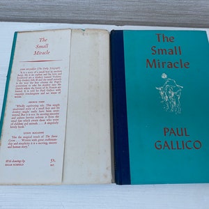 The Small Miracle by Paul Gallico 1953 Vintage Hardback Book - Michael ...