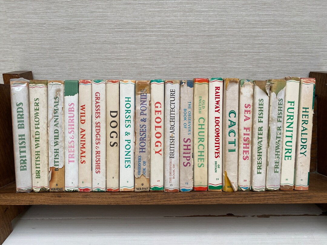 Vintage Observer Pocket Books / Reference Books - Various Titles 1940s ...