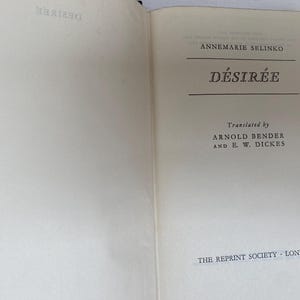 Desiree by Annemarie Selinko Vintage Hardback Book 1954 - the Reprint ...