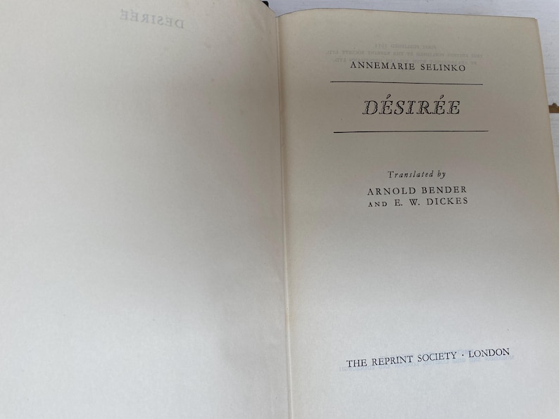 Desiree by Annemarie Selinko Vintage Hardback Book 1954 - the Reprint ...