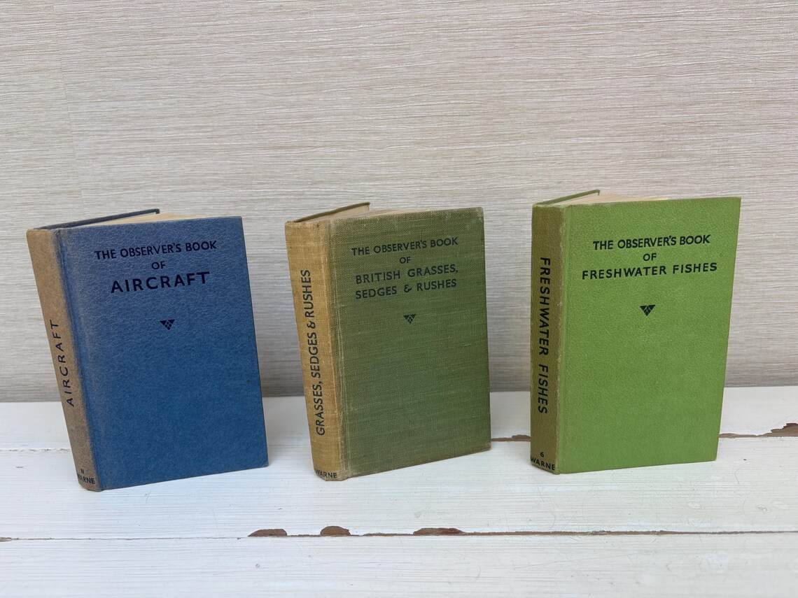 Vintage Observer Pocket Books / Reference Books No Dustcovers - Various ...