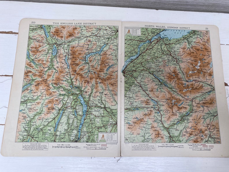 The Dunlop Touring Maps of the British Isles Ed J Burrow & Co. Ltd ...