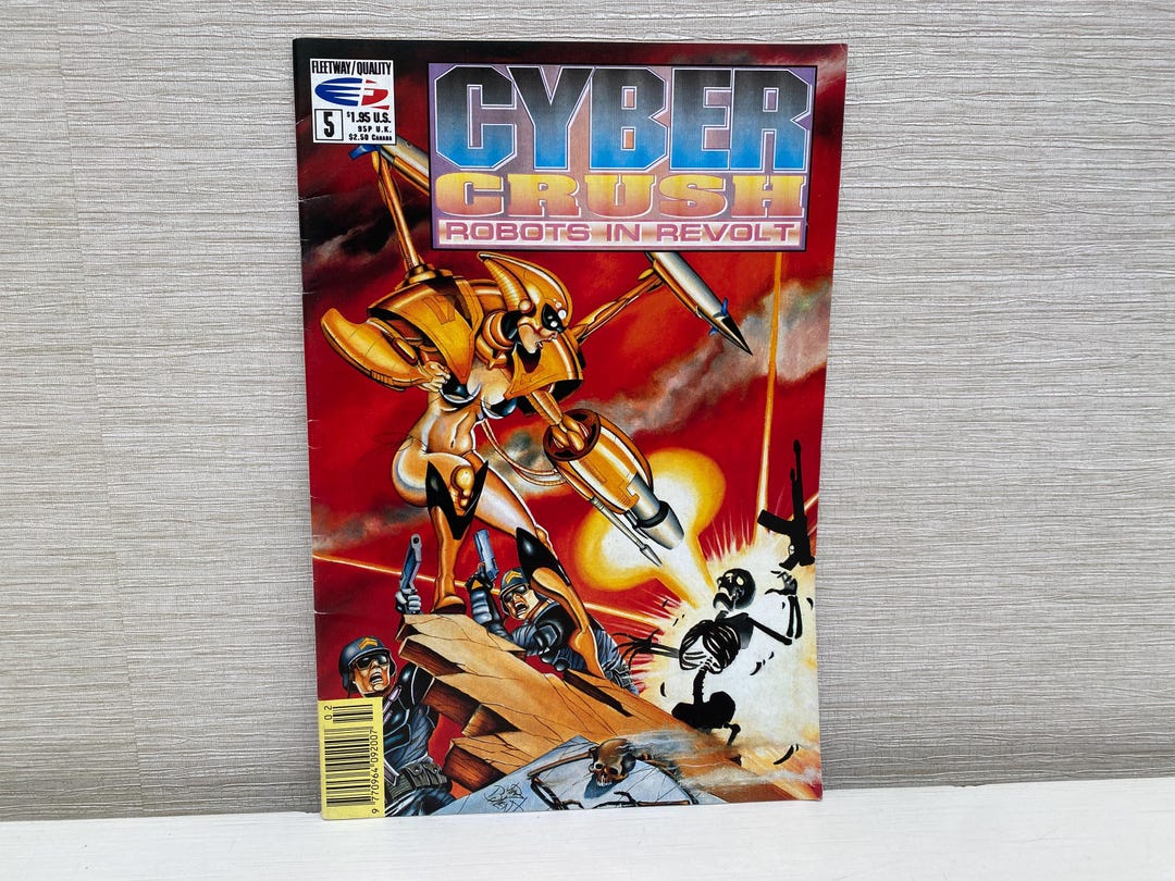 CYBER CRUSH Robots in Revolt #5 - Vintage 1992 - Fleetway Publications ...