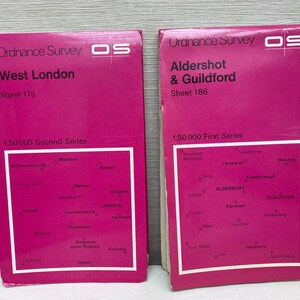 Vintage Ordnance Survey Maps 1: 50000 - Various Sheets Sold ...