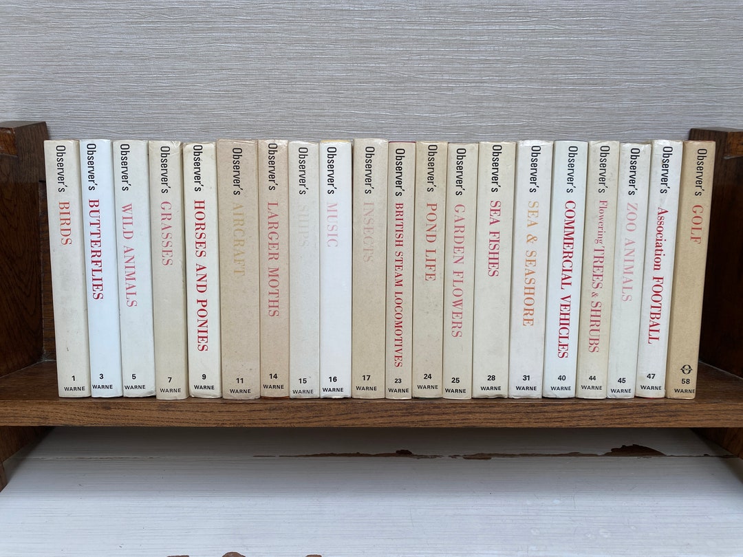 Vintage 1970s Observer Pocket Books / Reference Books - Various Titles ...