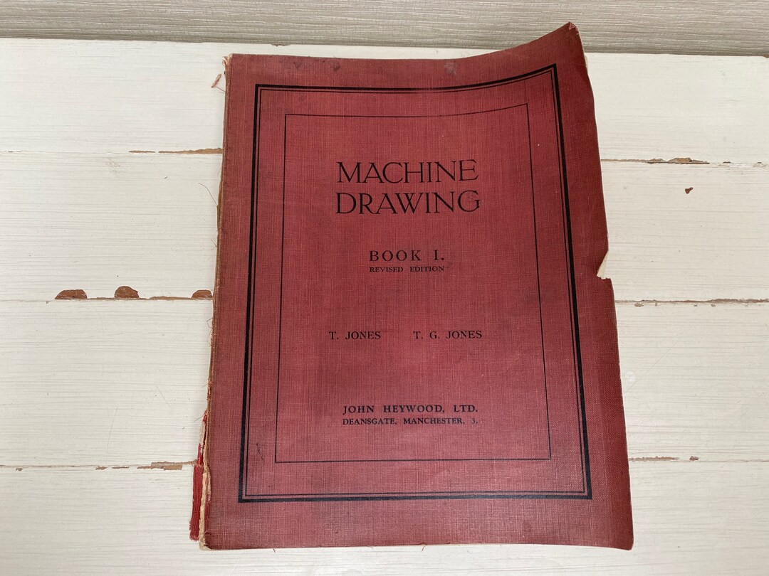 Machine Drawing Book 1 Revised Edition by T Jones Paperback Book C ...