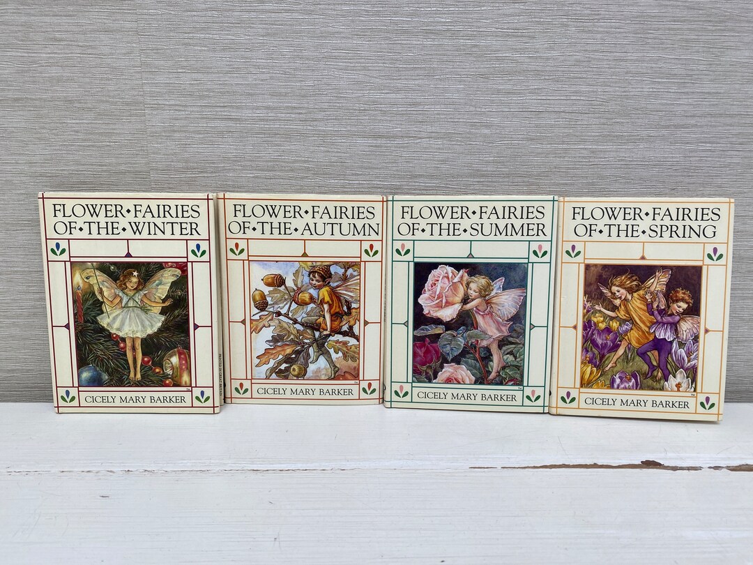 Set of Four 1990 Flower Fairies by Cicely Mary Barker Vintage Hardback ...