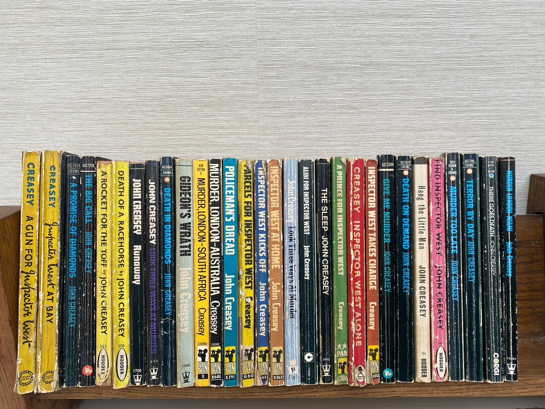 John Creasey 1950s to 70s Vintage Crime Thriller Paperbacks - Sold ...