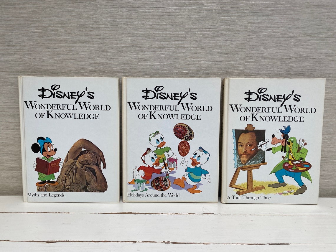 Disney's Wonderful World of Knowledge Vintage 1970s Hardback Books ...