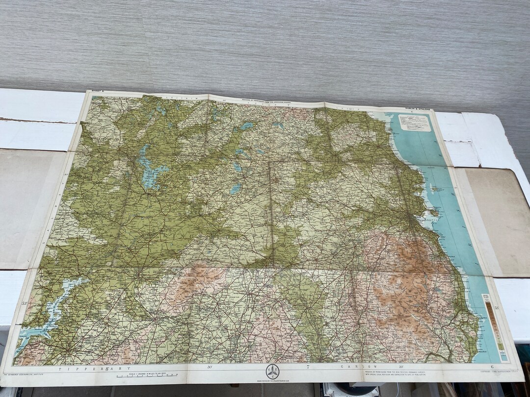Antique Ordnance Survey Map Dublin and Athlone Sheet 6 - John ...