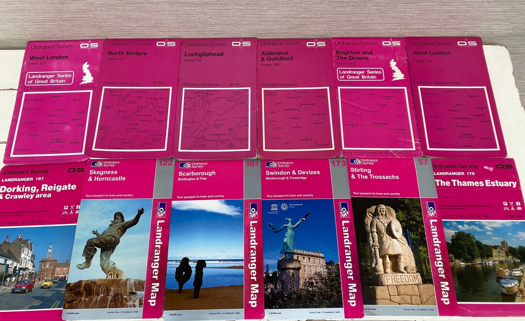 Vintage Ordnance Survey Maps 1: 50000 - Various Sheets Sold ...