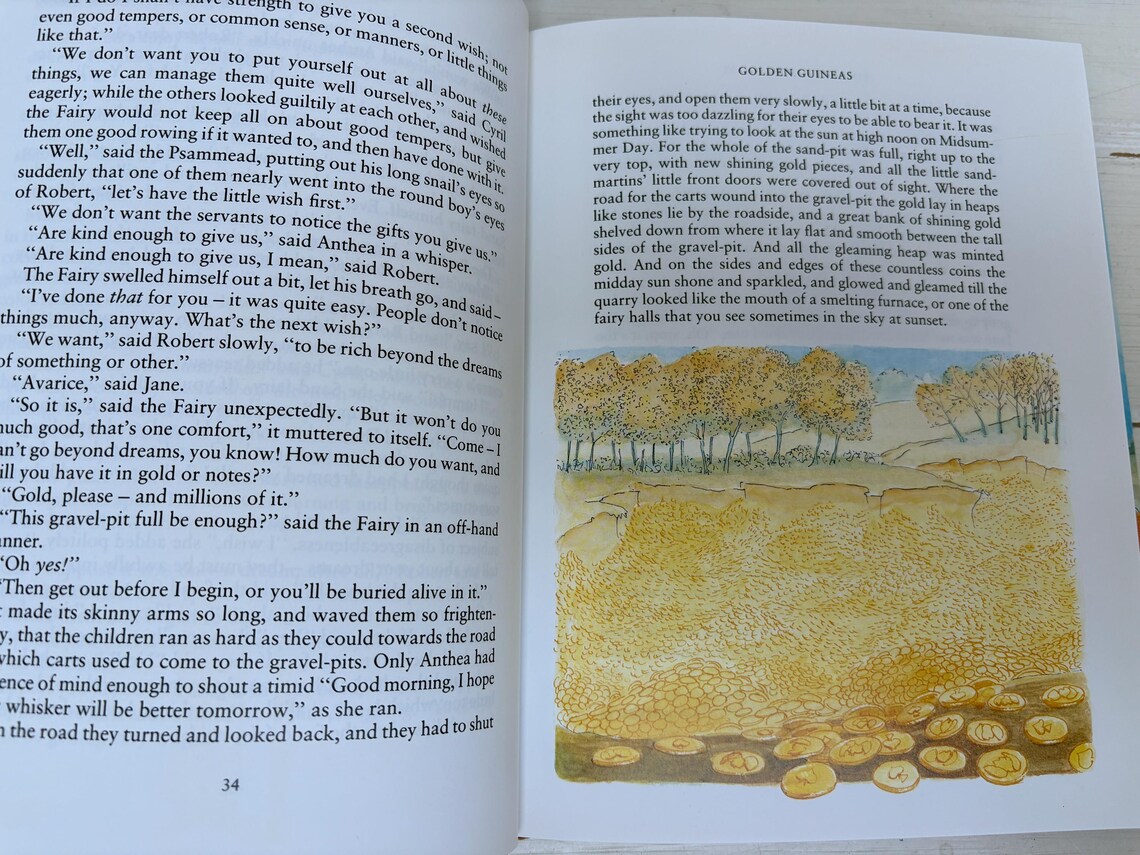 Five Children and It by E Nesbit 1990 Hardback Vintage Book Illustrated ...