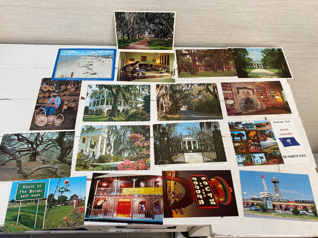 1970s /80s Vintage Postcards South Carolina USA - Selection of 17 - Etsy