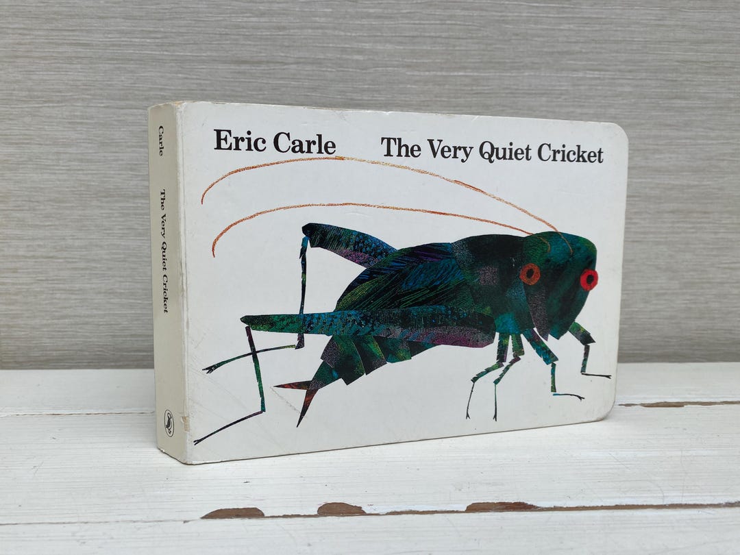 The Very Quiet Cricket by Eric Carle Vintage Board Book Puffin 1997 - Etsy