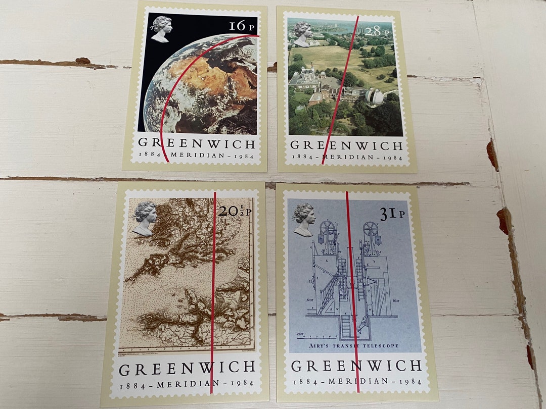 Royal Mail Stamp Postcards - Greenwich Meridian 26 Th June 1984 ...