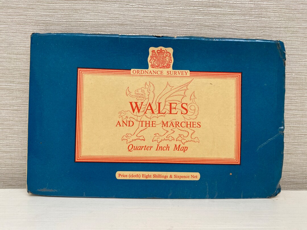 Wales and the Marches Quarter Inch Map : Ordnance Survey C1960s - Etsy
