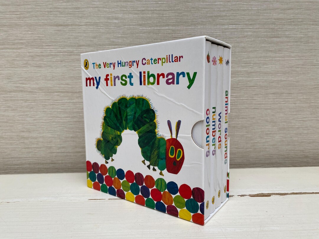 The Very Hungry Caterpillar My First Library Board Book Set of Four ...