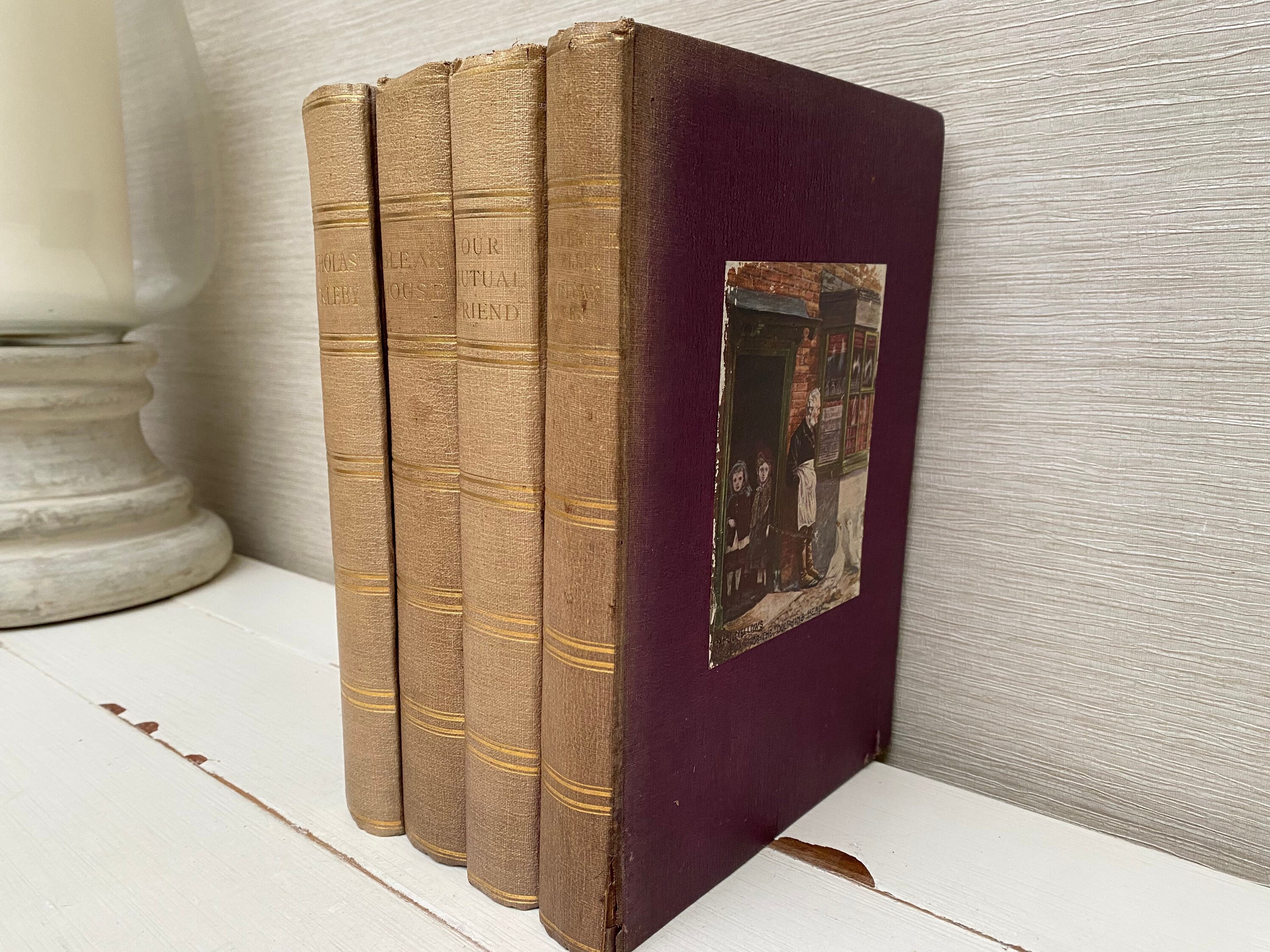 Charles Dickens Antique Hardback Books Edward Lloyd Ltd - Etsy