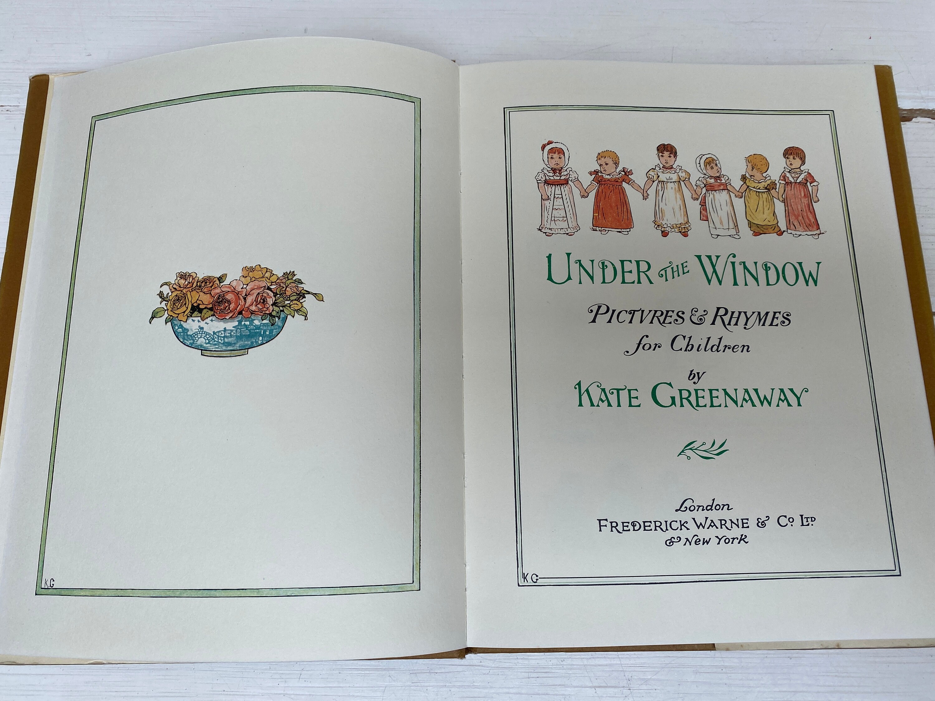 Under the Window Pictures and Rhymes for Children by Kate Greenaway ...