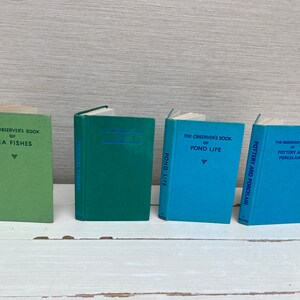 Vintage Observer Pocket Books / Reference Books No Dustcovers Various ...