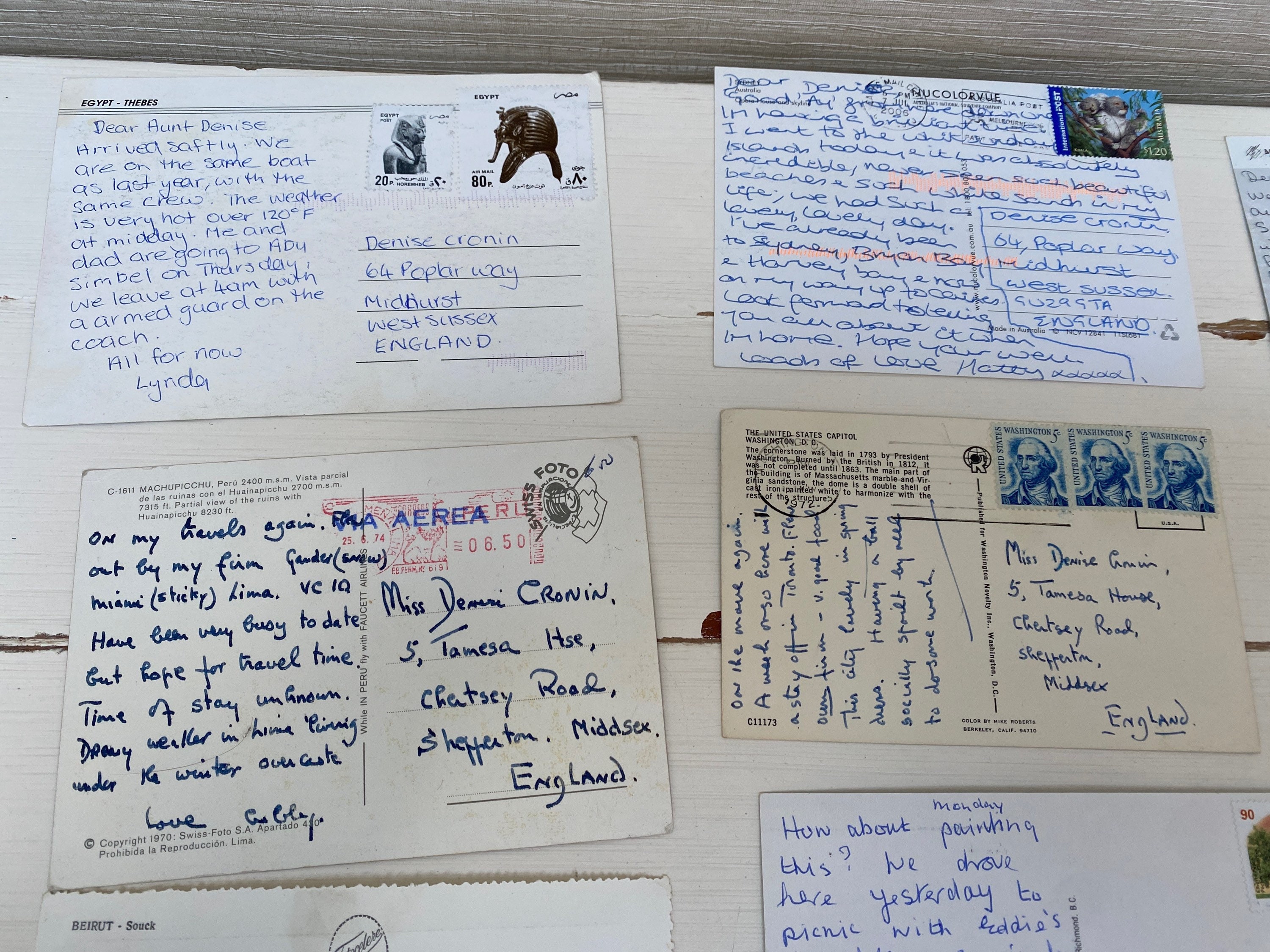 Vintage Postcards 1970s-2000s - Selection of 15 - Egypt Australia ...